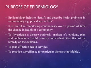 Introduction to Epidemiology for Public Health students | PPTX