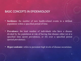 Introduction to Epidemiology for Public Health students | PPTX