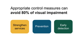 Global Blindness: Epidemiology and visual impairment | PPTX