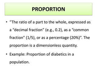 Epidemiology lecture 2 measuring disease frequency | PPTX