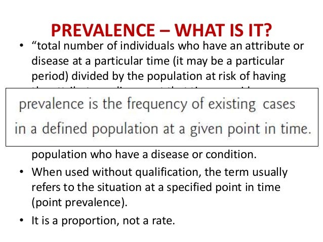 Epidemiology lecture 2 measuring disease frequency