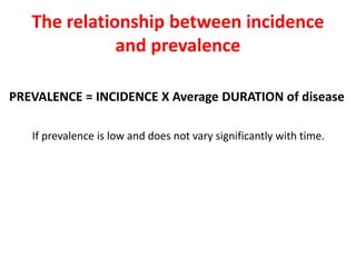 Epidemiology lecture3 incidence | PPTX