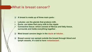 Breast cancer epidemiology | PPTX