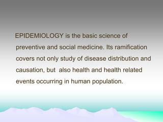 Epidemiology | PPT