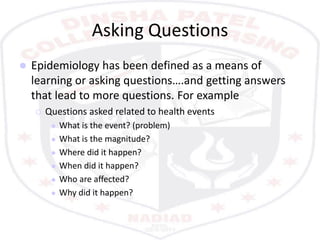 Epidemiology | PPSX