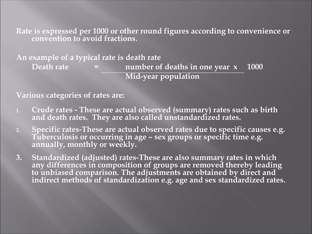 Epidemiology(2)Rates, Ratios, proportions.ppt