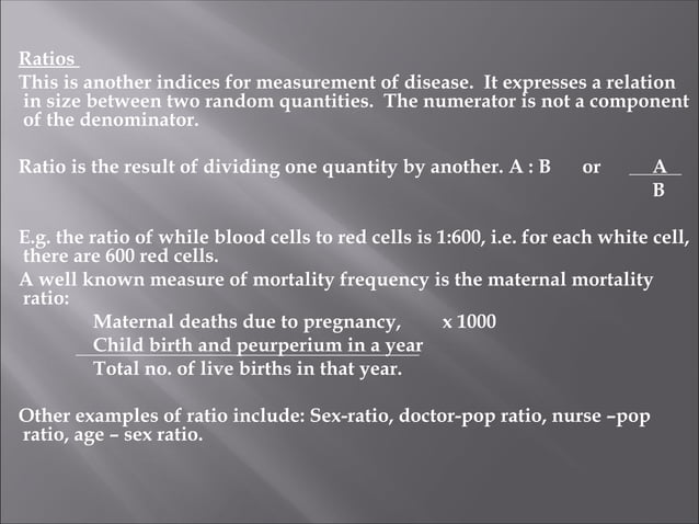 Epidemiology(2)Rates, Ratios, proportions.ppt
