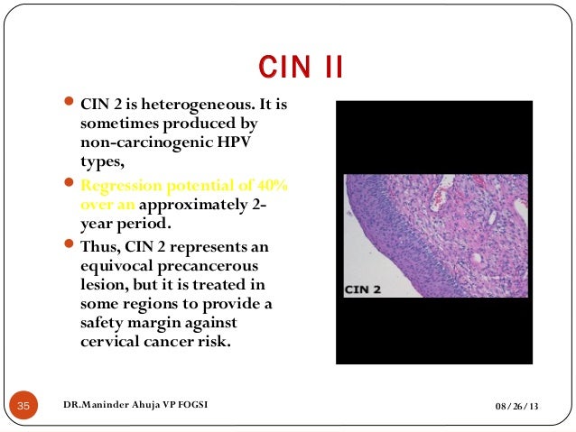 Epidemiology and carcinogenesis of premalignant lesions of cervix