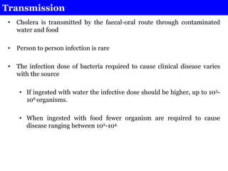 Epidemiology and control of cholera | PDF