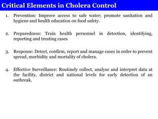 Epidemiology and control of cholera | PDF