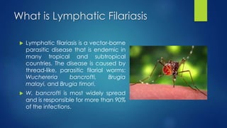 Epidemiology and control of filariasis- | PPTX