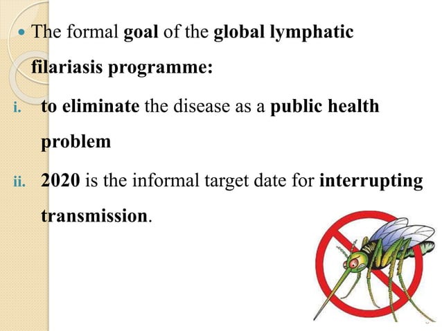 Epidemiology and control of filariasis (Lymphatic Filariasis) in India ...