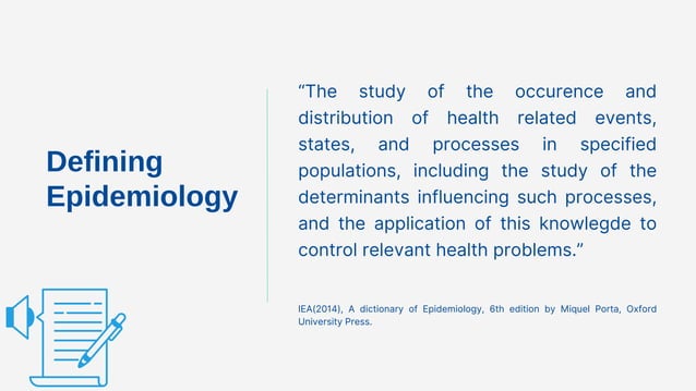 Epidemiology and its uses overview presentation | PDF | Infectious Diseases | Diseases and ...