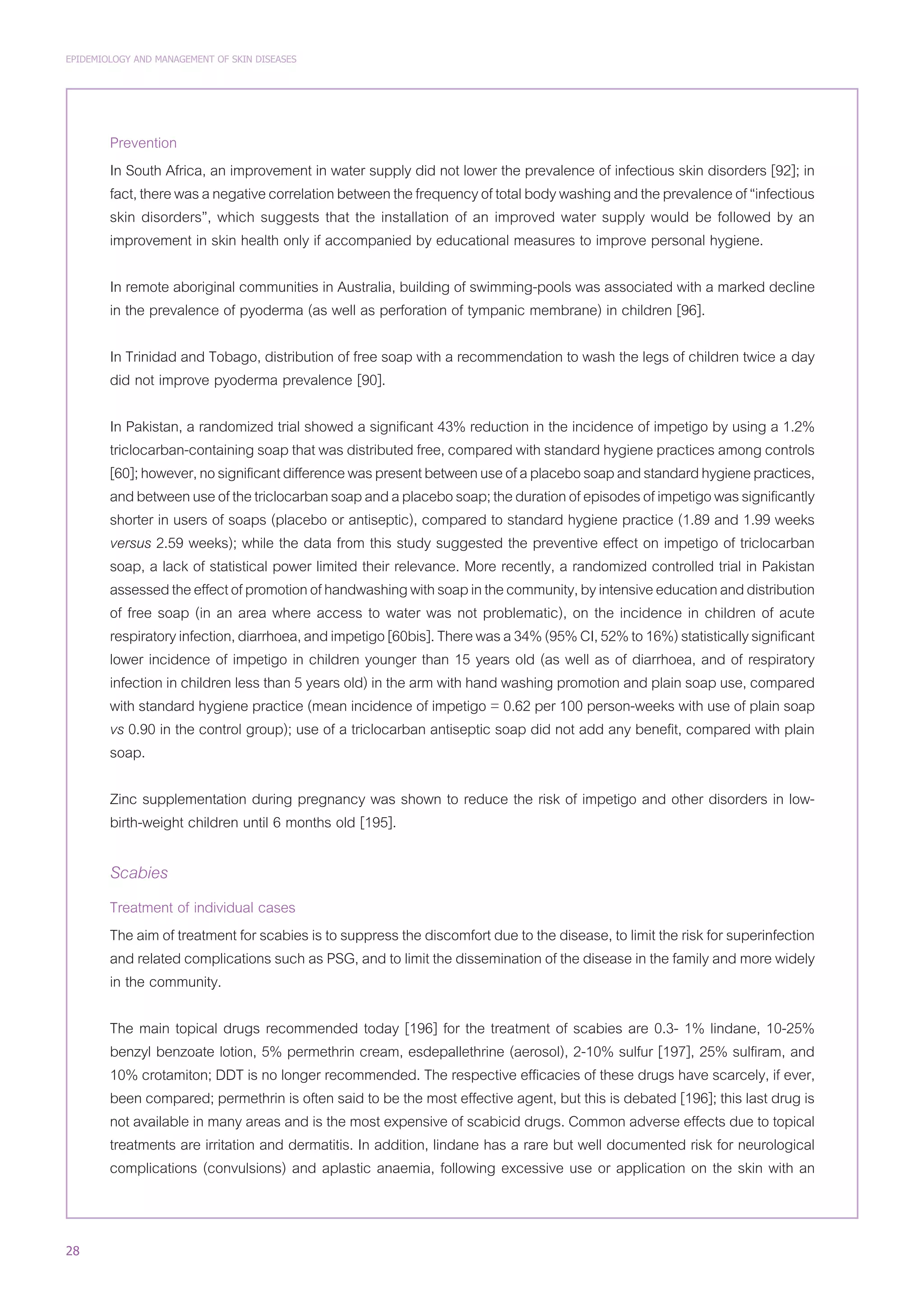 Epidemiology and management of common skin diseases in children in ...