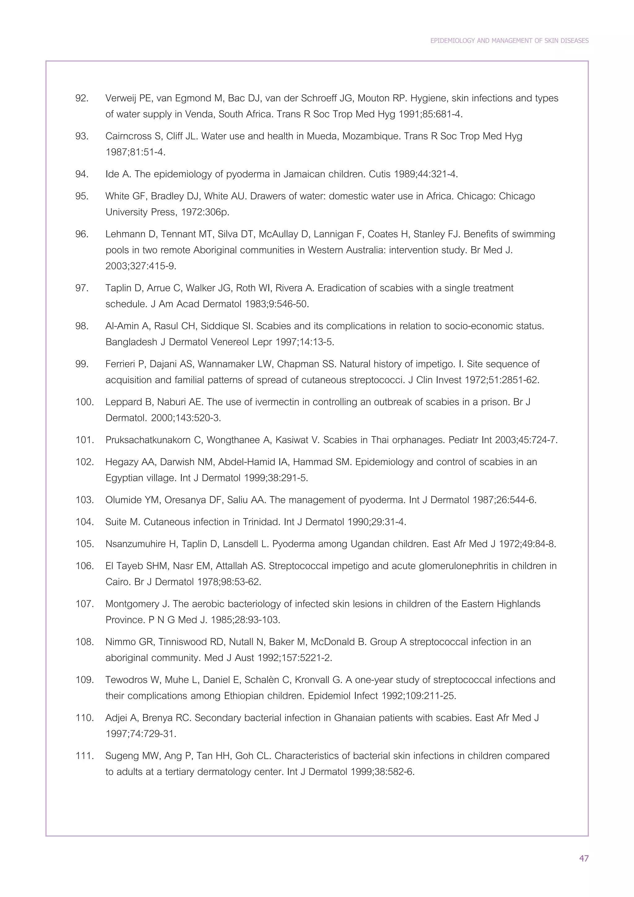 Epidemiology and management of common skin diseases in children in ...