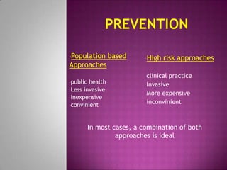 Epidemiology and prevention | PPTX