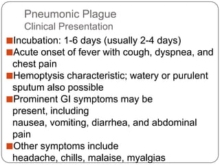 Epidemiology and prevention of plague | PPTX