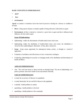 Epidemiology and preventive veterinary medicine.docx1 | DOCX