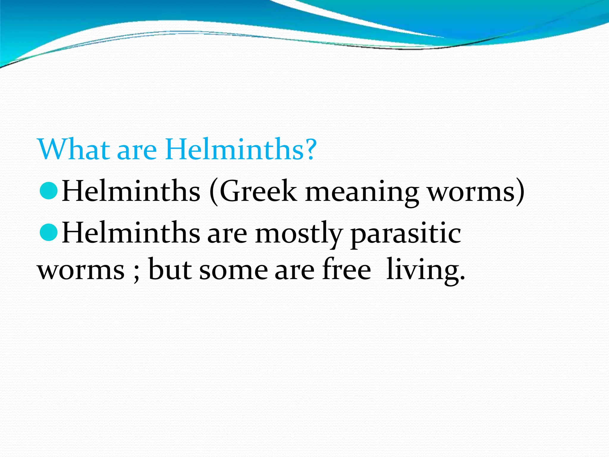 Epidemiology and prophylaxis of helminthiasis Amina.ppt