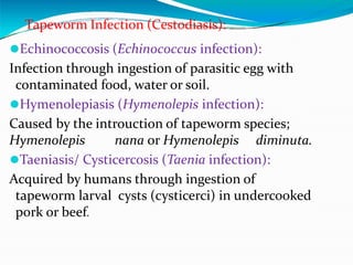 Epidemiology and prophylaxis of helminthiasis Amina.ppt