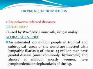 Epidemiology and prophylaxis of helminthiasis Amina.ppt