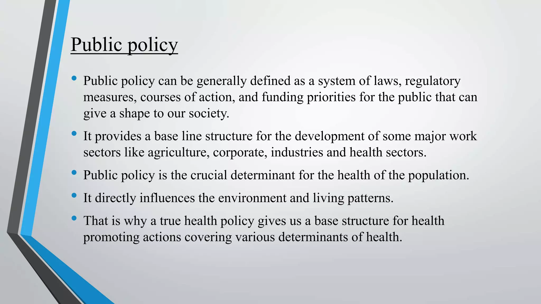 Epidemiology and public policy | PPTX