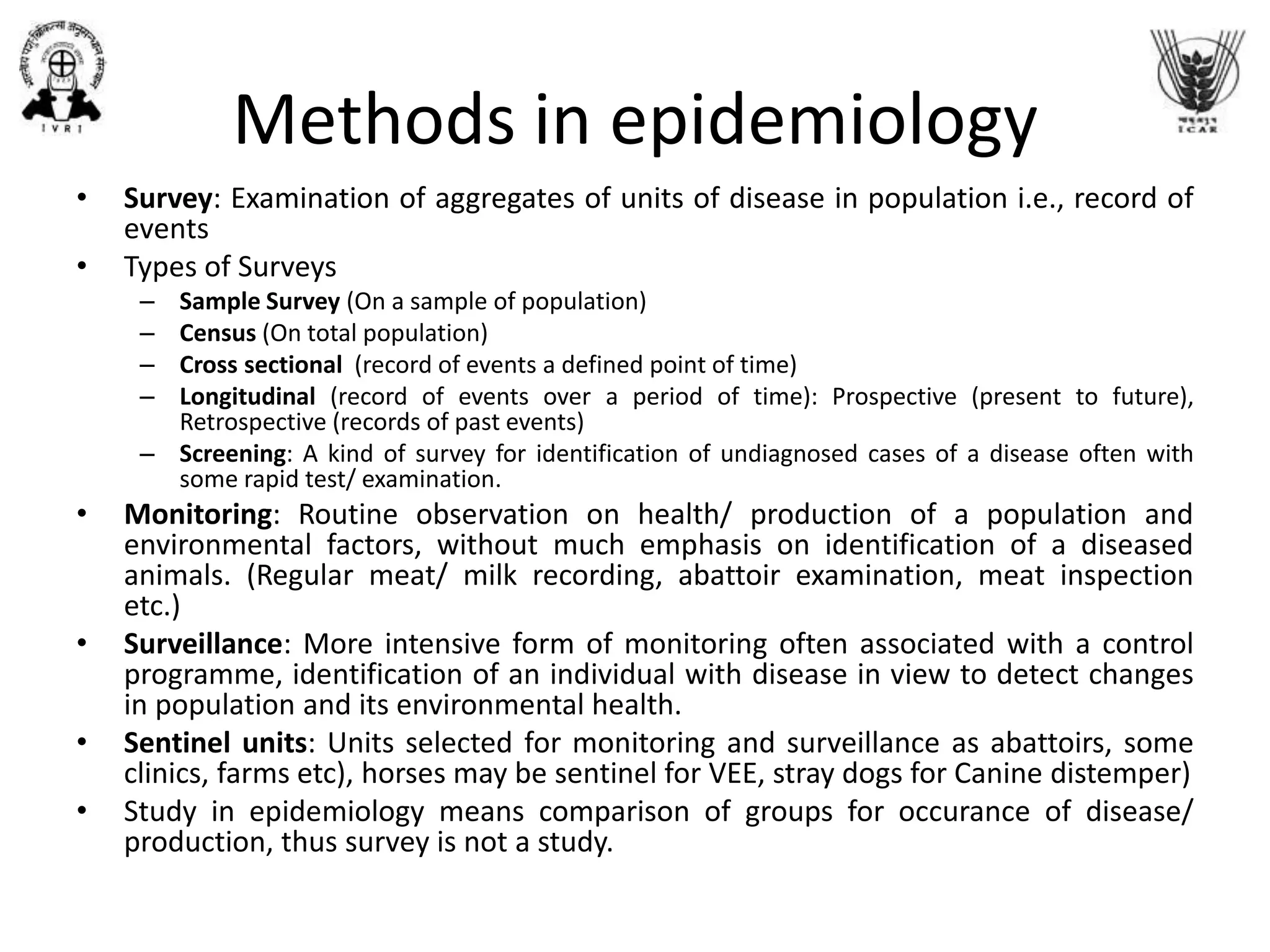 Epidemiology an overview | PPTX