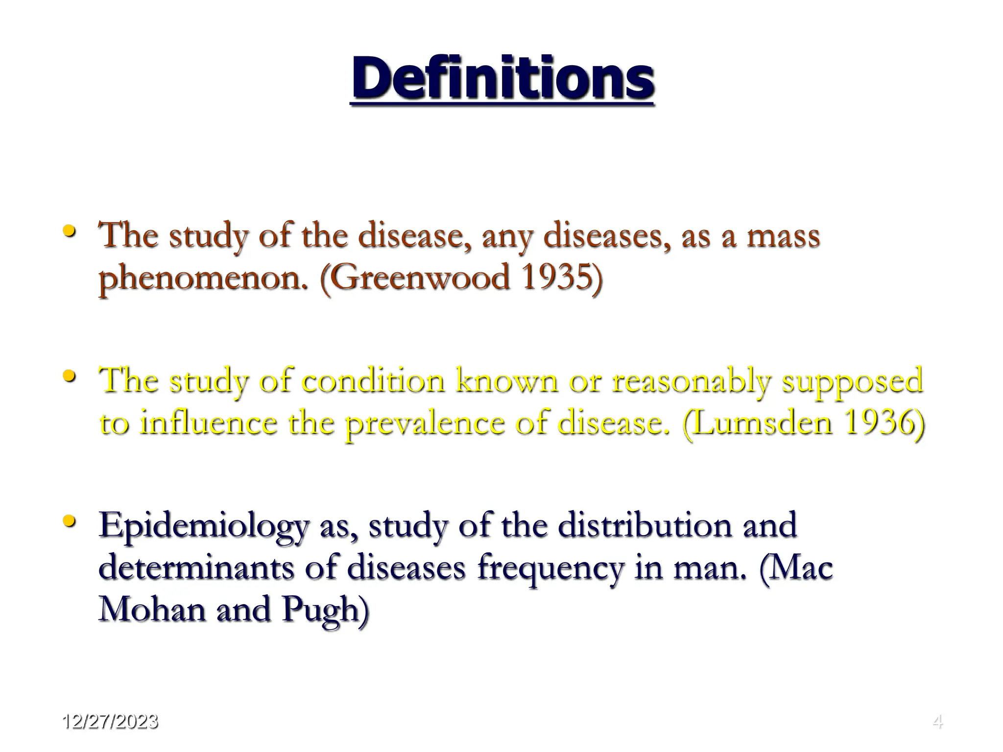 Epidemiology basic concepts,scope,uses, consideration, components ...
