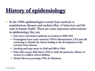 Epidemiology basic concepts,scope,uses, consideration, components ...