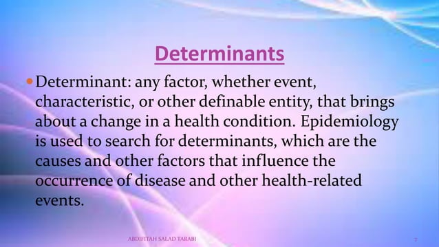 INTRODUCTION TO EPIDEMIOLOGY-TARABI | PPT | Free Download
