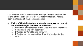 Epidemiology & Control Measures of Measles.pptx | Infectious Diseases ...