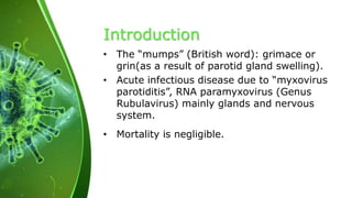 Epidemiology & Control Measures of Mumps.pptx