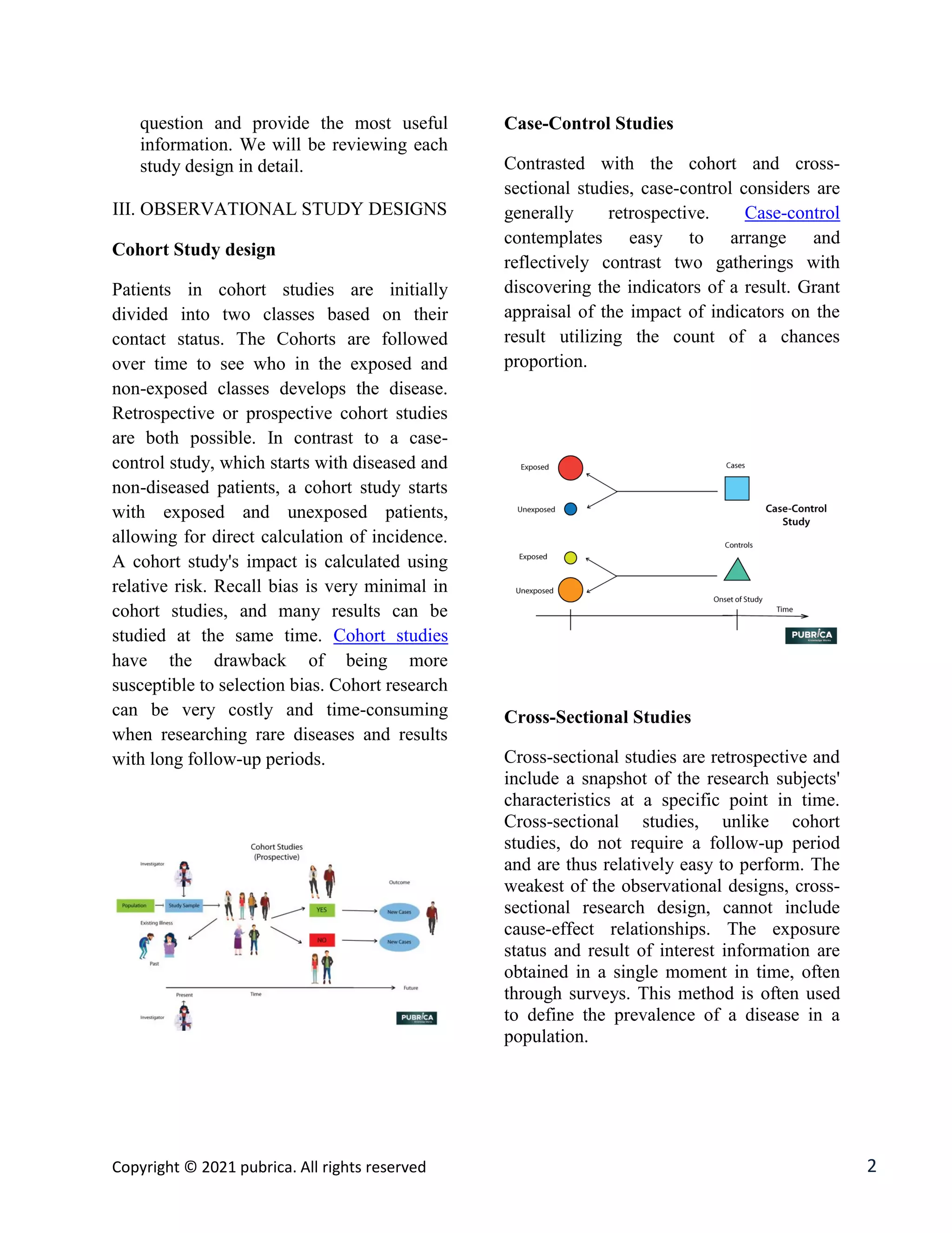 Epidemiology designs for clinical trials - Pubrica | PDF