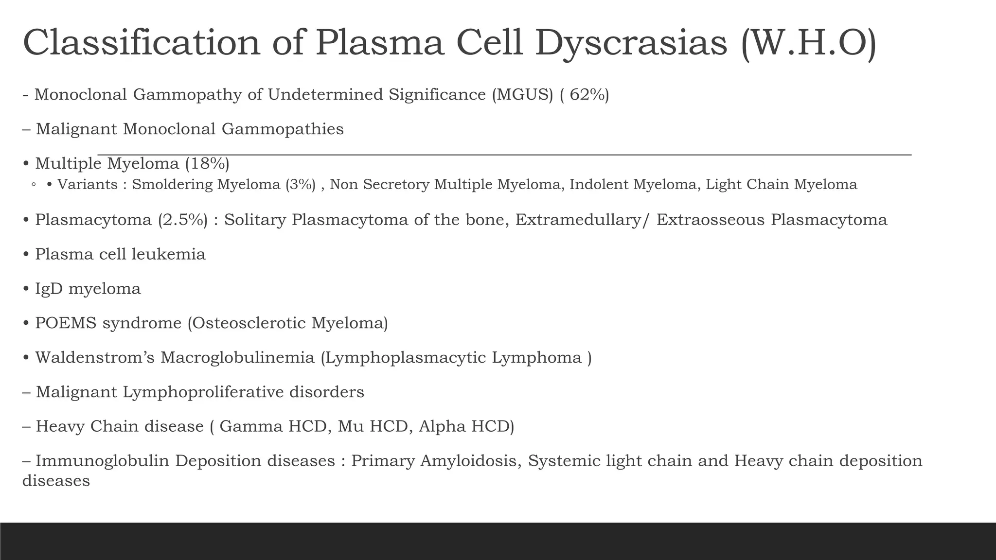 Epidemiology, Etiopathogenesis, Pathology, Staging of Plasma Cell ...