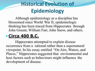 Epidemiology final ppt_-_mmpha | PPTX
