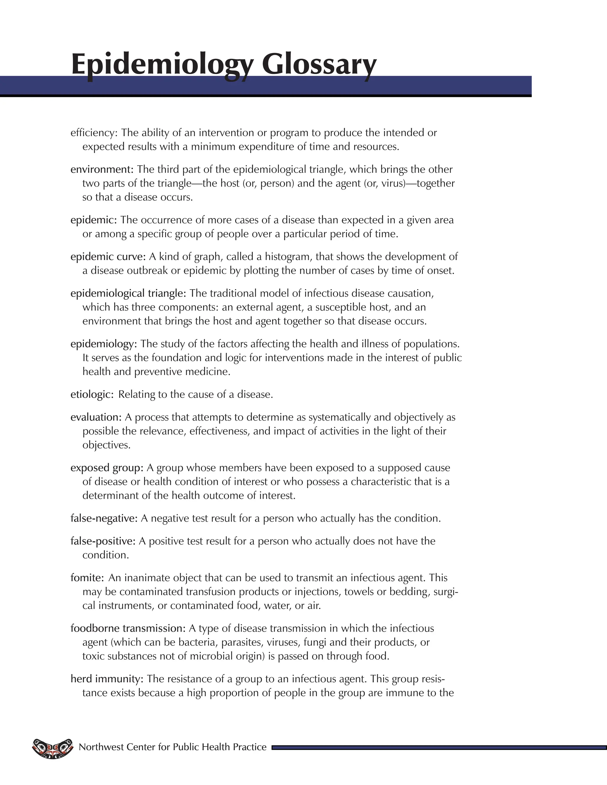 Epidemiology Glossary Epidemiologia GLOSARIO | PDF