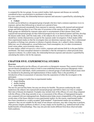 EPIDEMIOLOGY HANDOUT | PDF