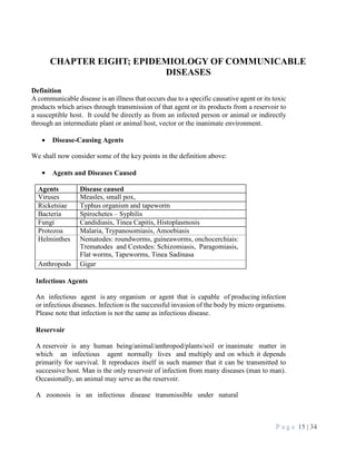 EPIDEMIOLOGY HANDOUT | PDF