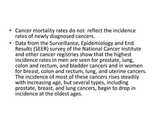 Epidemiology impact of aging | PPTX