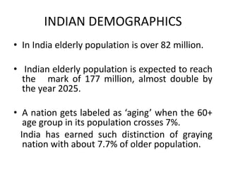 Epidemiology impact of aging | PPTX