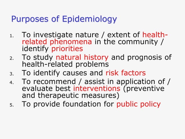 EPIDEMIOLOGY LECTURE one.ppt
