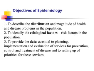 INTRODUCTION TO EPIDEMIOLOGY BY DOCTOR JAMIL CHIKAKUDA | PPTX