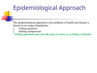 INTRODUCTION TO EPIDEMIOLOGY BY DOCTOR JAMIL CHIKAKUDA | PPTX