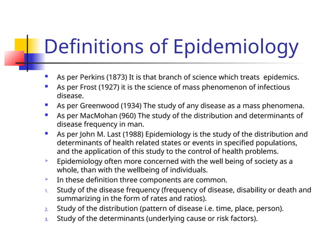 INTRODUCTION TO EPIDEMIOLOGY BY DOCTOR JAMIL CHIKAKUDA | PPTX