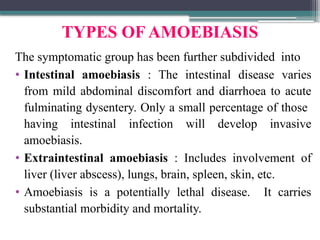 Epidemiology of AMOEBIASIS.pptx............. | PPTX