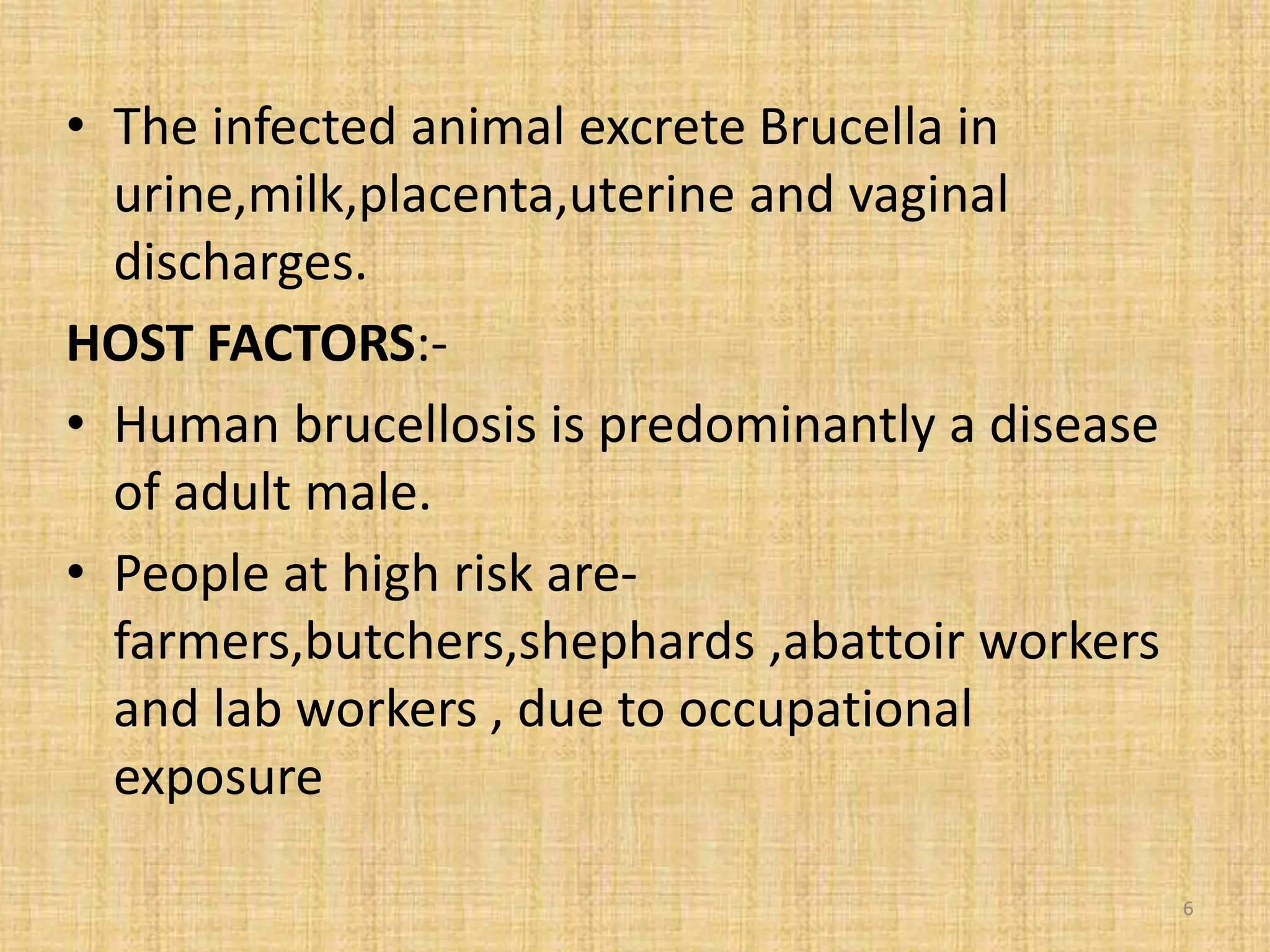 Epidemiology of bacterial zoonotic diseases with their prevention and control | PPTX