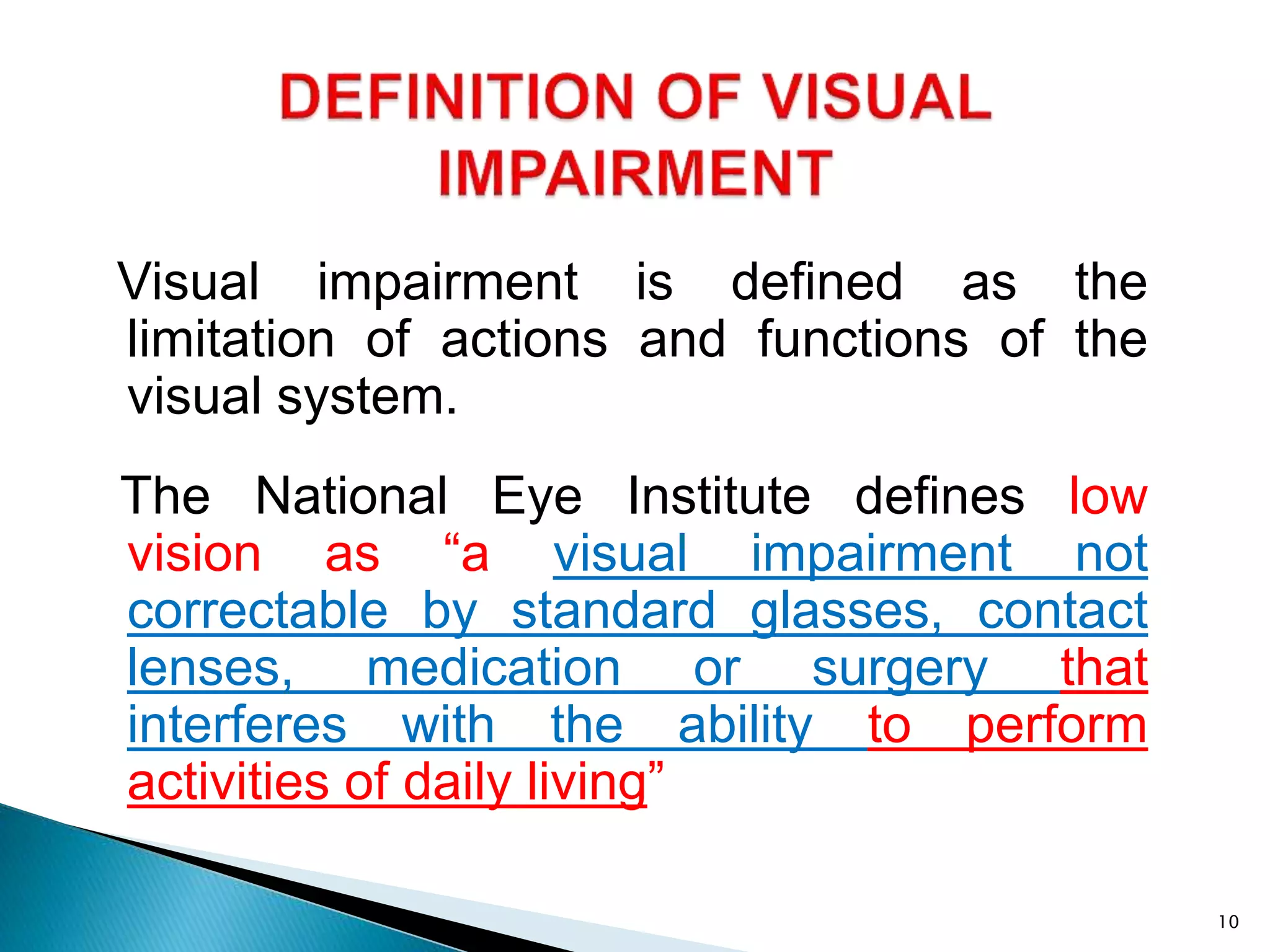 Epidemiology of blindness | PPTX
