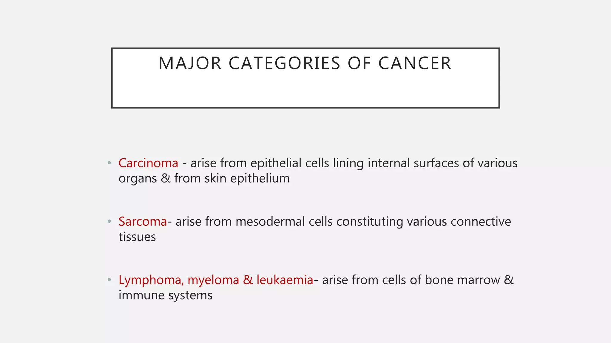 Epidemiology of cancer | PPTX