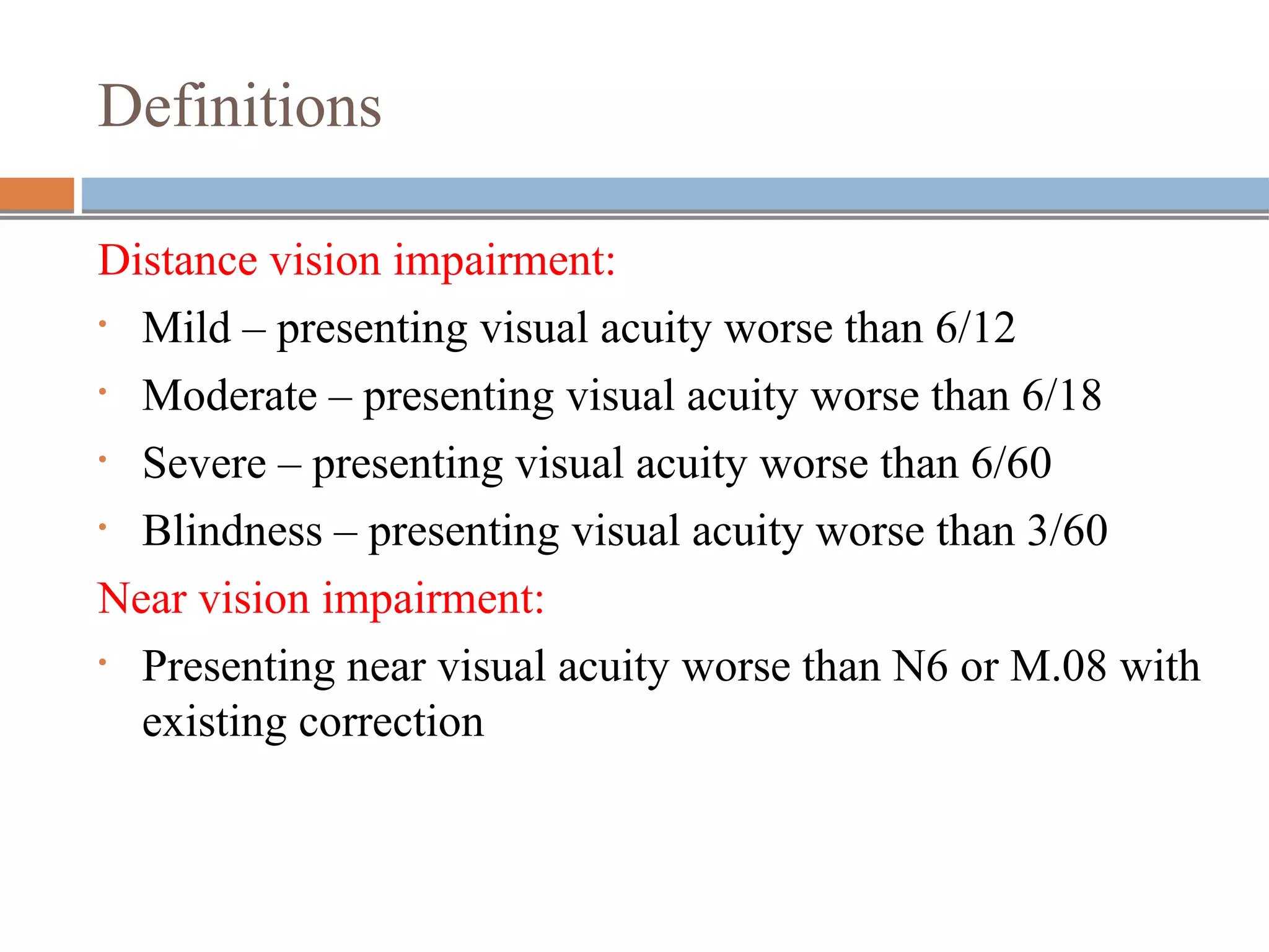 Epidemiology of childhood blindness | PDF