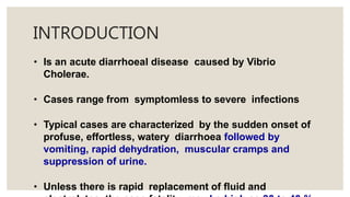 Epidemiology of cholera | PPTX